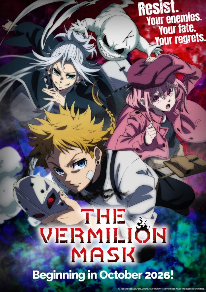 The Vermillion Mask Anime Debuts On October 2026 In 2 Parts